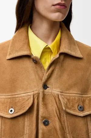 Loewe Balloon Silhouette Buttoned Jacket - Brown