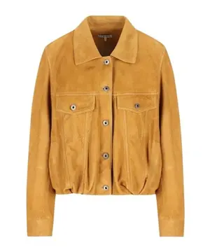 Loewe Balloon Silhouette Buttoned Jacket - Camel