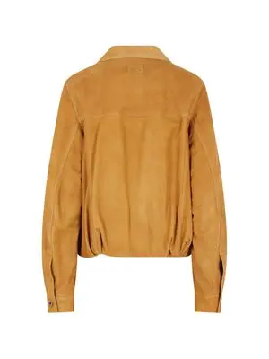 Loewe Balloon Silhouette Buttoned Jacket - Camel