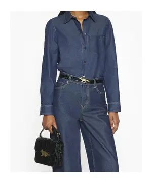 Maison Kitsuné Contrast Stitch Denim Shirt
