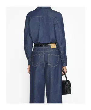 Maison Kitsuné Contrast Stitch Denim Shirt