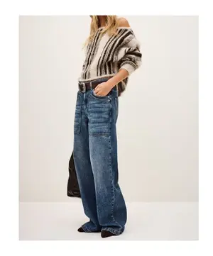 Ba&sh High-waisted Wide-leg Jeans