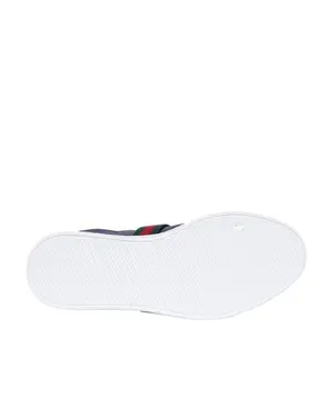Gucci Low Top Sneakers With Red And Green Stripe Detail