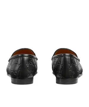 Gucci Jordaan Slip-on Loafers With Horsebit Detail - Black