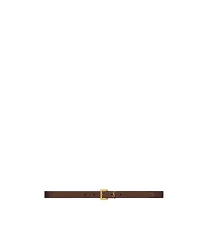 Saint Laurent Saint Laurent Cassandre Buckle Belt Reddish-brown