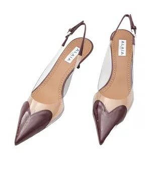 Alaïa Le Coeur" Slingback Pumps - Multicolor