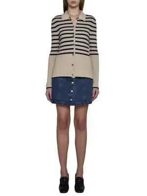 A.p.c. A-line Denim Miniskirt