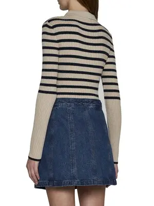 A.p.c. A-line Denim Miniskirt