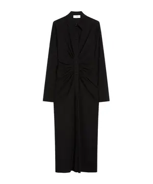 Sportmax Pirania Ruched Button-up Dress