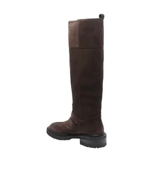 VIA ROMA 15 Buckled Round-toe Boots