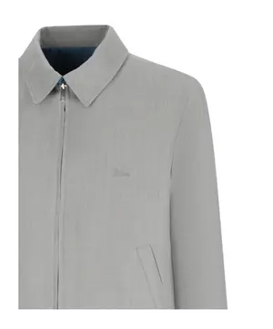 Dior Reversible Zipped Jacket With Book Cover Embroidery