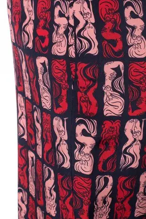 Kenzo Mermaid Print Wide-leg Trousers