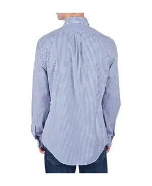 Polo Ralph Lauren Polo Pony Embroidered Buttoned Shirt - Blue