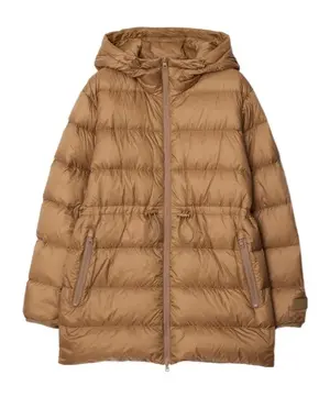 Burberry Quilted Nylon Puffer Jacket - Camel