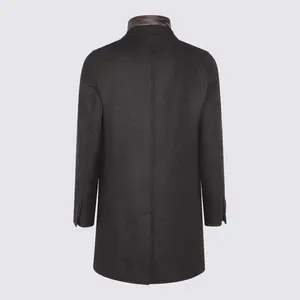 Herno High Collar Coat - Black