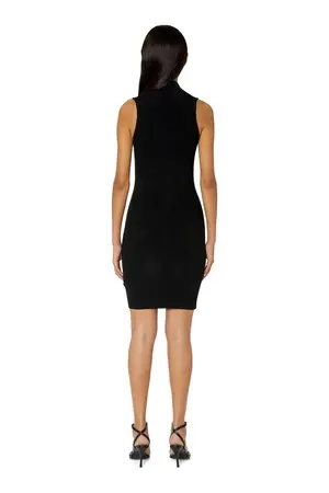 DIESEL® M-onerva Cut-out Logo Mini Dress - Black