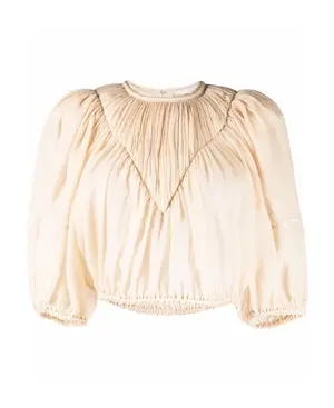Chloé Pleated Short Blouse