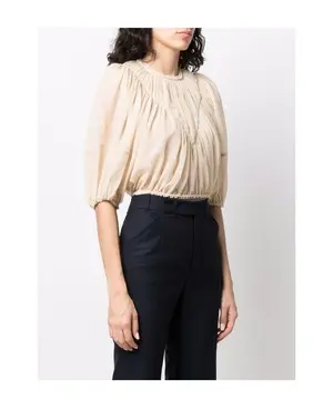 Chloé Pleated Short Blouse