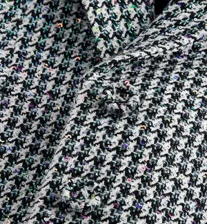 Dior Fitted Jacket With Houndstooth Pattern And Sequins
