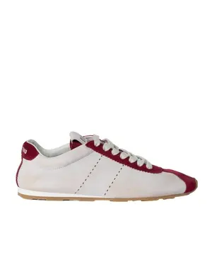 Miu Miu Miu Miu Two-Tone Sneakers White/cherry Red