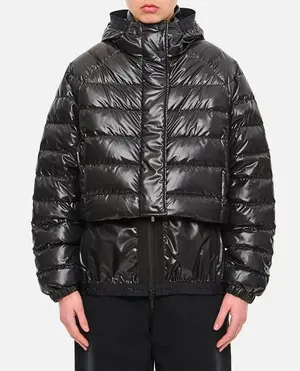Moncler Hooded Quilted Padded Down Jacket