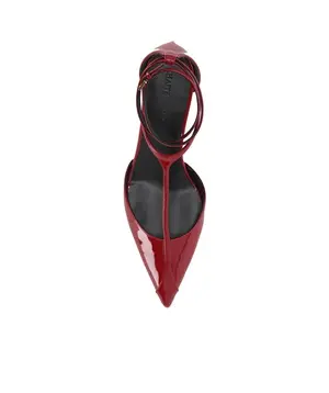 Khaite Mia Pointed-toe Strappy High Heel Pumps - Red
