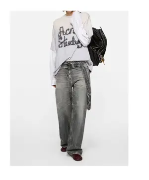 Acne Studios Belted Wide-leg Jeans