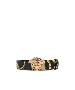 Versace Medusa Buckle Belt - Black