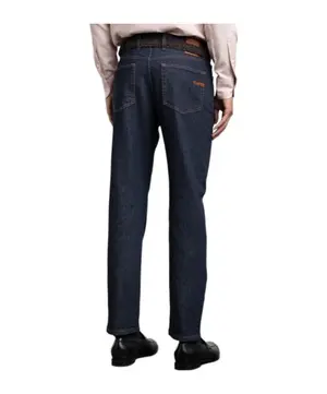 Zegna Dark Wash Straight Leg Jeans - Black