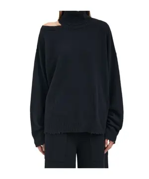 UMA WANG Turtleneck Sweater With Cut-out Detail