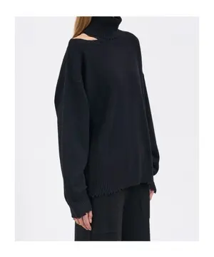 UMA WANG Turtleneck Sweater With Cut-out Detail