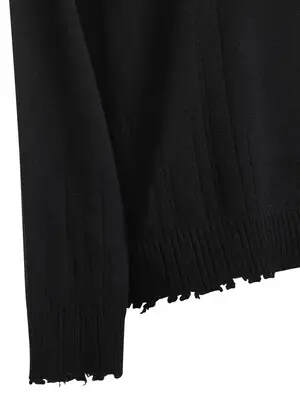 UMA WANG Turtleneck Sweater With Cut-out Detail