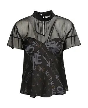 Sacai Short Blouses