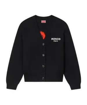 Kenzo Boke Flower Cardigan - Black