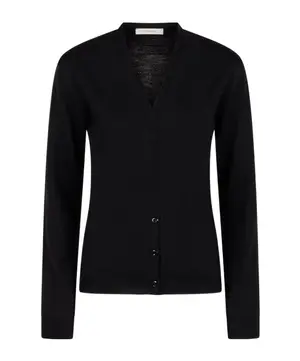 LEMAIRE Twisted V-neck Jumper - Black