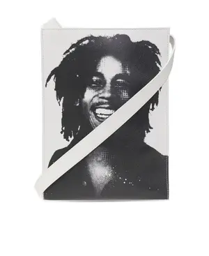 Dsquared2 Bob Marley Printed Shoulder Bag - Black