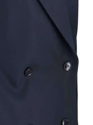 Alaïa Double-breasted Lapel Coat - Black