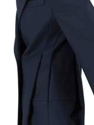 Alaïa Double-breasted Lapel Coat - Black