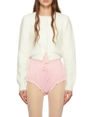 MAISON MARGIELA Four Stitches Buttoned Cardigan - White
