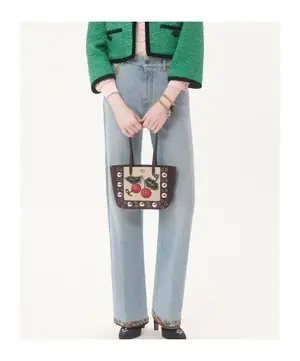 Valentino Garavani Nellcôte Suede Tote Bag With Cherry Embroidery
