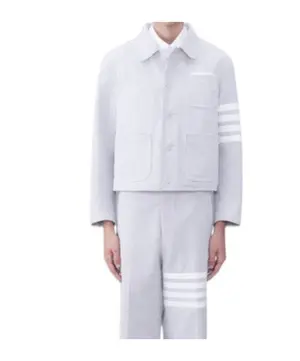 Thom Browne Unconstructed 4-bar Seersucker Jacket