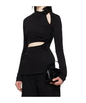 Acne Studios Long Sleeve Knot Detail Top