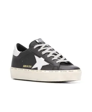 GOLDEN GOOSE Hi Star Sneakers - Black