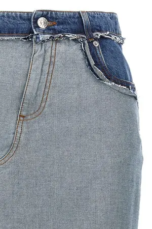 Marni Denim Midi Skirt - Gray