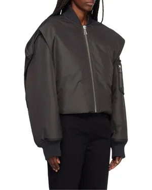 JEAN PAUL GAULTIER Cropped Bomber Jacket