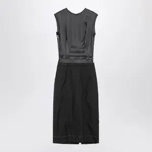 MAISON MARGIELA Sleeveless Midi Dress With Deconstructed Bodice