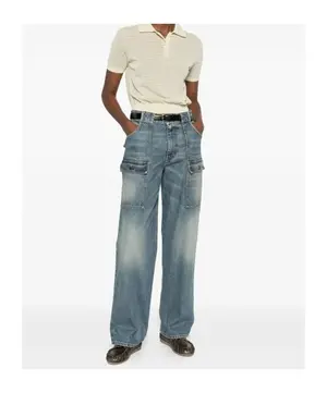Miu Miu Logo-patch Denim Jeans