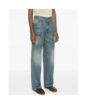 Miu Miu Logo-patch Denim Jeans