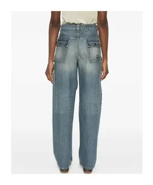 Miu Miu Logo-patch Denim Jeans