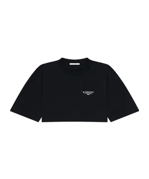 Givenchy Logo Printed Cropped T-shirt